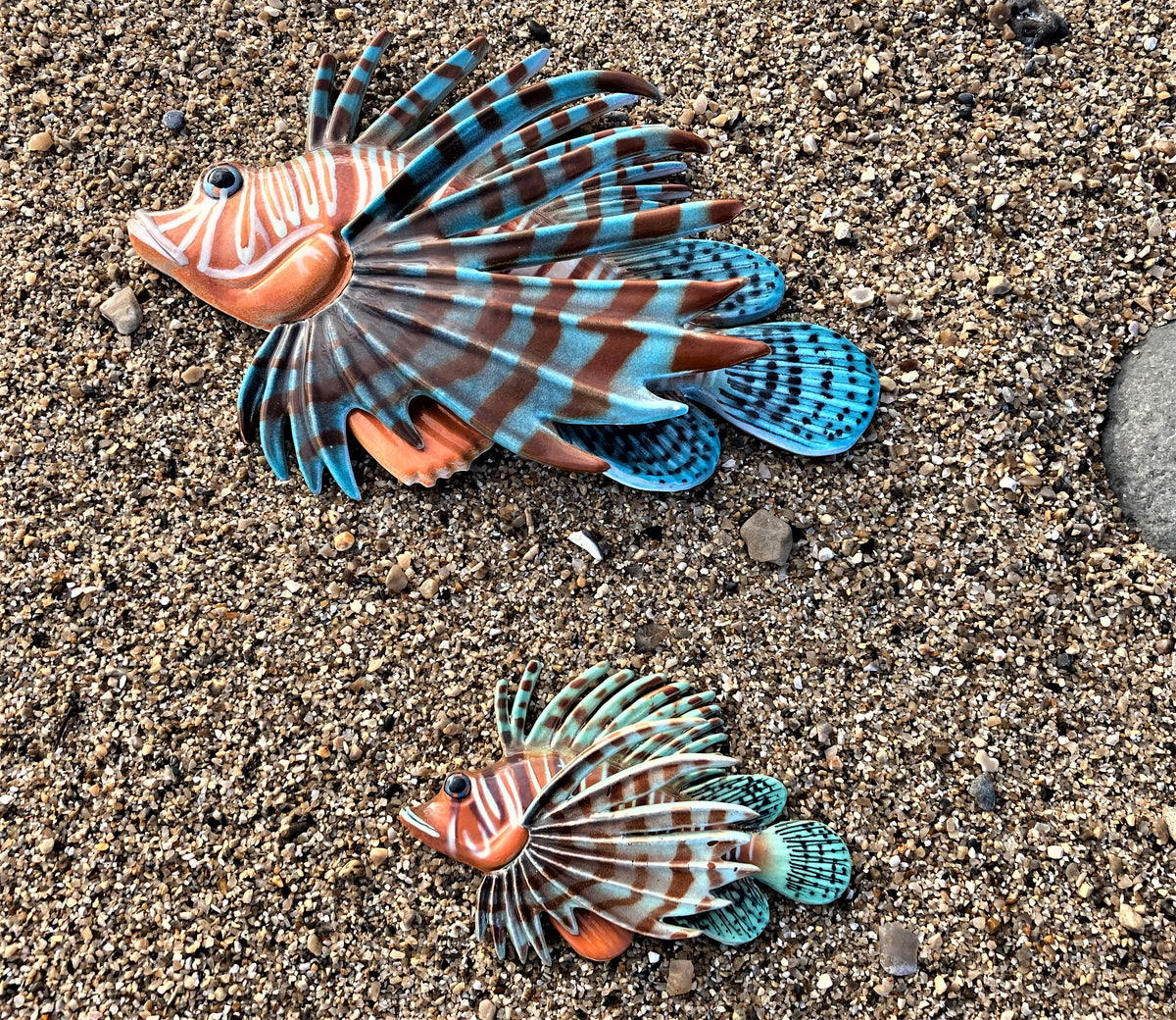 Tropical Lion Fish 15cm | Ceramic Marine Art from Sicily – The Shoal