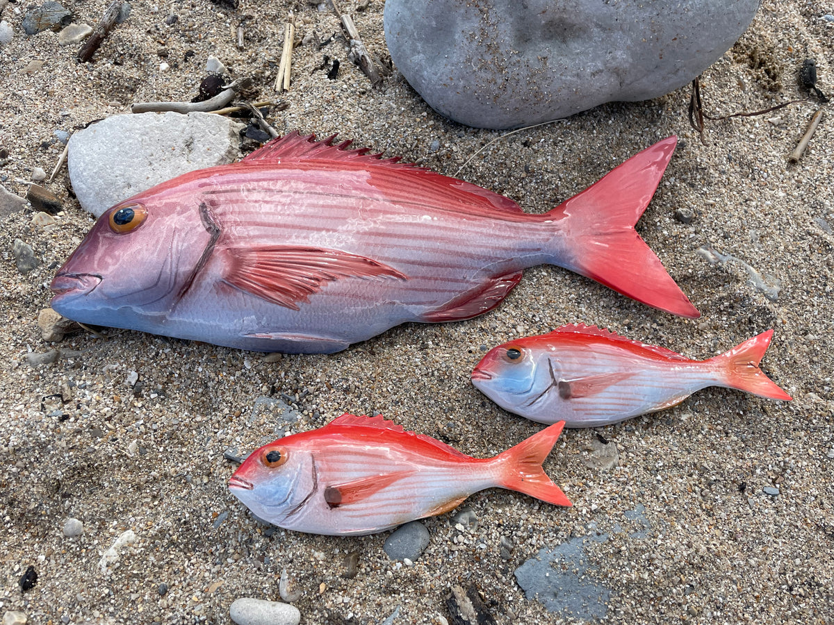 Red Snapper 17cm | Ceramic Marine Art from Sicily – The Shoal